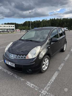 Black Nissan Note 2006 in Vilnius, with an engine capacity of 1.46 L and mileage of 248 thousand km for 1300 €, photo  on AUTOMOTO.COM.LV