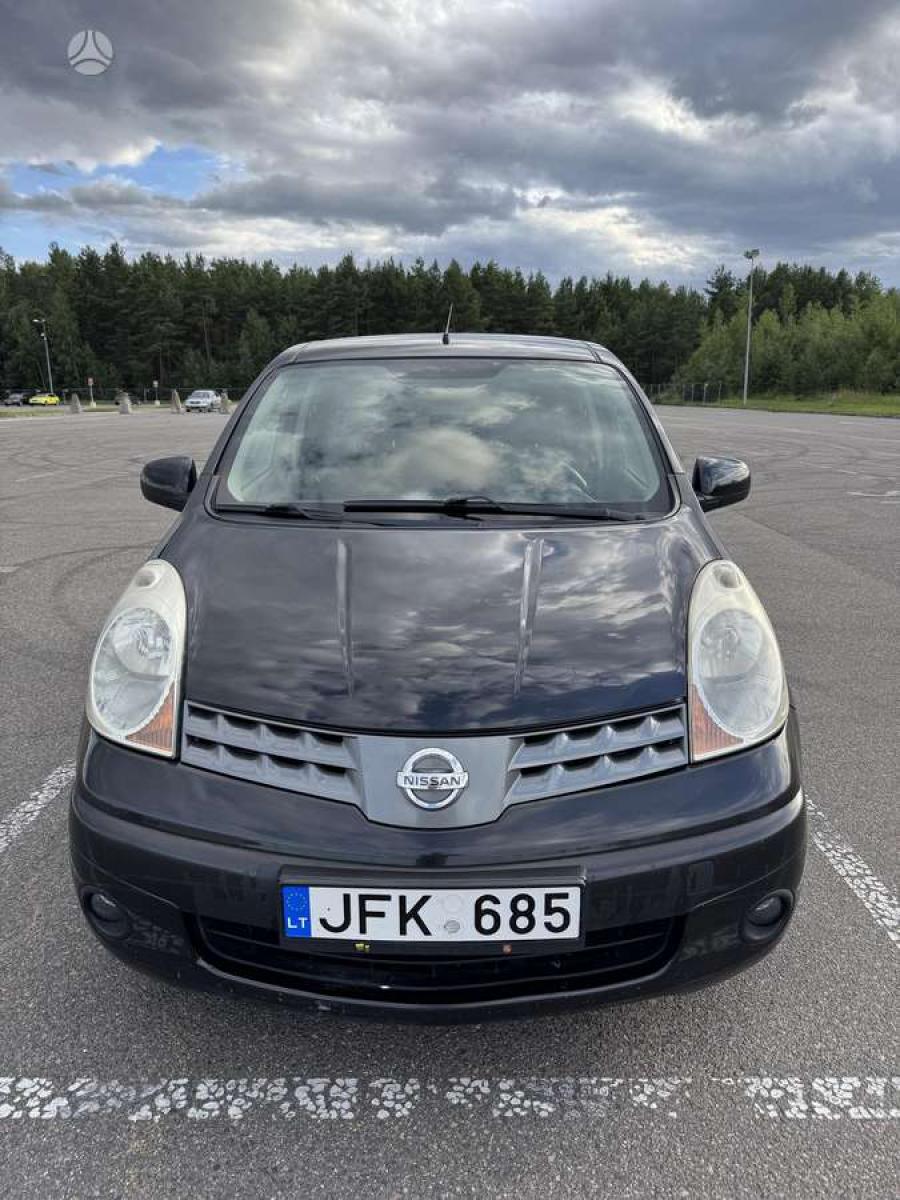 Black Nissan Note 2006 in Vilnius, with an engine capacity of 1.46 L and mileage of 248 thousand km for 1300 €, photo 3 on AUTOMOTO.COM.LV