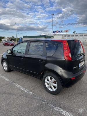 Black Nissan Note 2006 in Vilnius, with an engine capacity of 1.46 L and mileage of 248 thousand km for 1300 €, photo 7 on AUTOMOTO.COM.LV