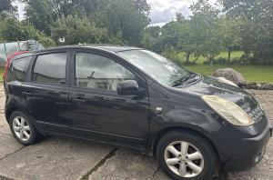 Black Nissan Note 2006 in Plunge, with an engine capacity of 1.46 L and mileage of 316 thousand km for 650 €, photo  on AUTOMOTO.COM.LV