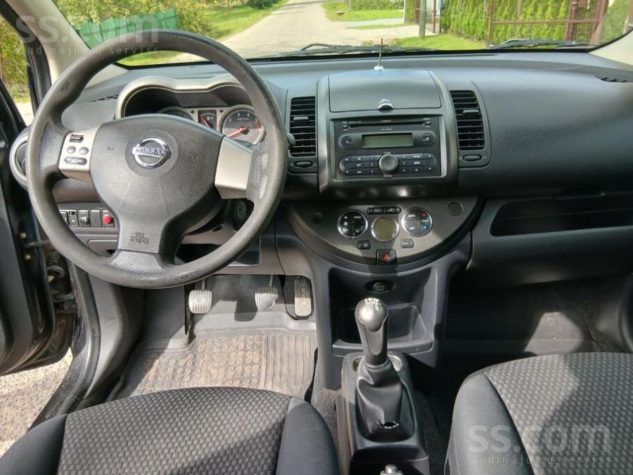Melns Nissan Note 2007 Rēzekne, ar dzinēja tilpumu 1.50 L un nobraukumu 288 tūkst. km par 1500 €, foto 9 vietnē AUTOMOTO.COM.LV