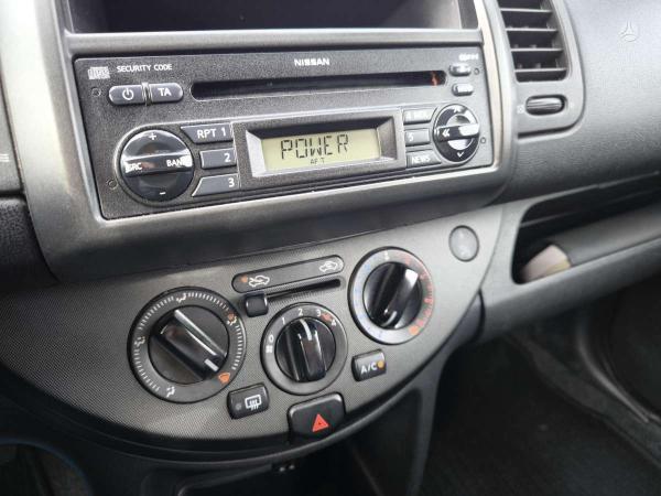 Black Nissan Note 2007 in Siauliai, with an engine capacity of 1.39 L and mileage of 198 thousand km for 1750 €, photo 11 on AUTOMOTO.COM.LV