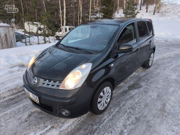Black Nissan Note 2008 in Vilnius, with an engine capacity of 1.60 L and mileage of 204 thousand km for 2200 €, photo 1 on AUTOMOTO.COM.LV