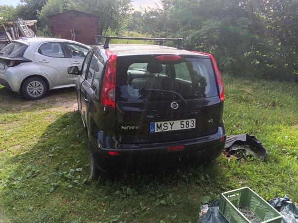 Black Nissan Note 2008 in Salcininkai, with an engine capacity of 1.46 L and mileage of 280 thousand km for 300 €, photo 1 on AUTOMOTO.COM.LV