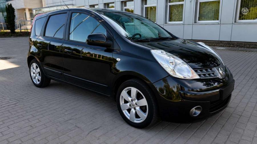 Черный Ниссан Ноут 2008 в Клайпеда, объемом двигателя 1.50 л и пробегом 280 тыс. км за 1990 €, фото 10 на AUTOMOTO.COM.LV