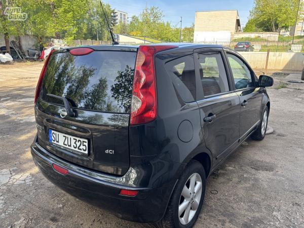 Black Nissan Note 2009 in Vilnius, with an engine capacity of 1.50 L and mileage of 195 thousand km for 2100 €, photo 6 on AUTOMOTO.COM.LV