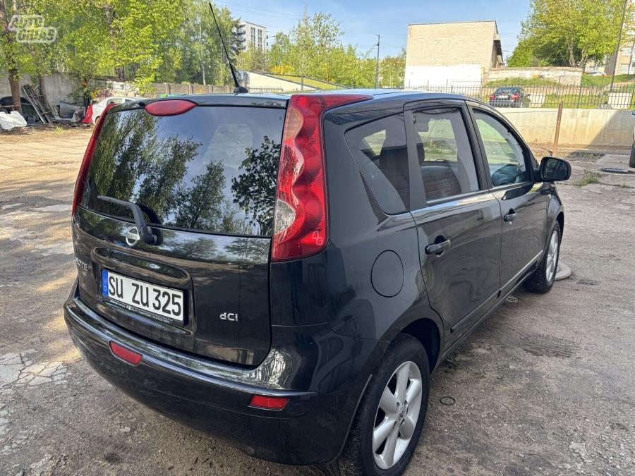 Black Nissan Note 2009 in Vilnius, with an engine capacity of 1.50 L and mileage of 195 thousand km for 2100 €, photo 7 on AUTOMOTO.COM.LV