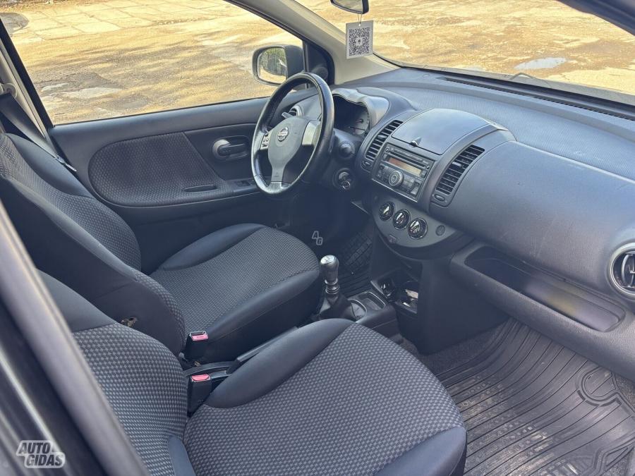 Black Nissan Note 2009 in Vilnius, with an engine capacity of 1.50 L and mileage of 195 thousand km for 2100 €, photo 8 on AUTOMOTO.COM.LV
