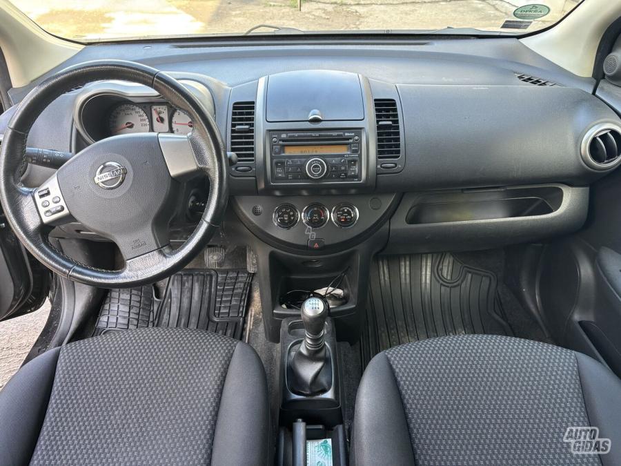 Black Nissan Note 2009 in Vilnius, with an engine capacity of 1.50 L and mileage of 195 thousand km for 2100 €, photo 11 on AUTOMOTO.COM.LV