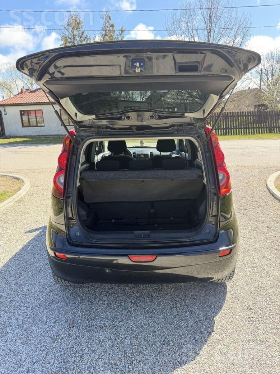 Melns Nissan Note 2012 Ventspils, ar dzinēja tilpumu 1.50 L un nobraukumu 231 tūkst. km par 2550 €, foto 14 vietnē AUTOMOTO.COM.LV