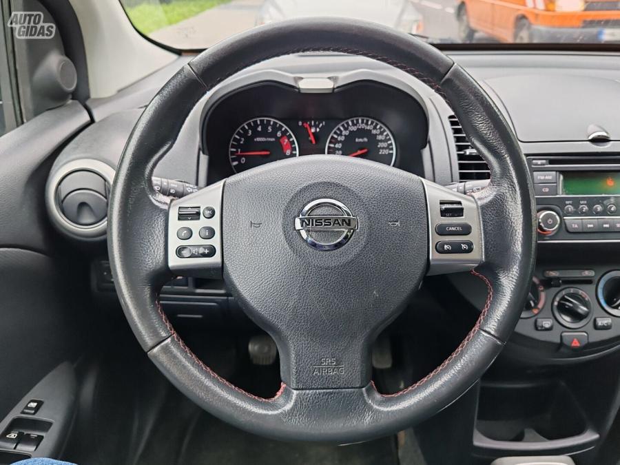 Black Nissan Note 2012 in Vilnius, with an engine capacity of 1.60 L and mileage of 251 thousand km for 1950 €, photo 16 on AUTOMOTO.COM.LV