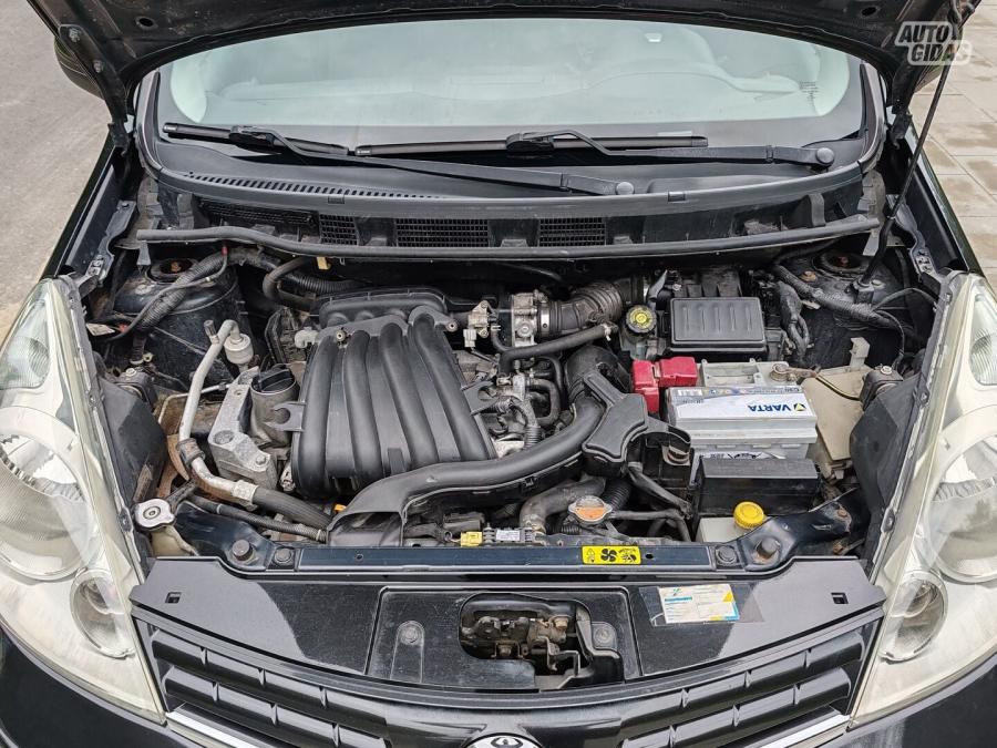 Black Nissan Note 2012 in Vilnius, with an engine capacity of 1.60 L and mileage of 251 thousand km for 1950 €, photo 20 on AUTOMOTO.COM.LV