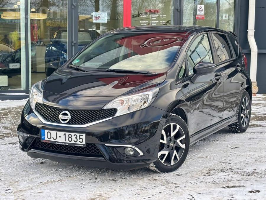 Black Nissan Note 2014 in Riga, with an engine capacity of 1.20 L and mileage of 0 thousand km for 6890 €, photo 1 on AUTOMOTO.COM.LV