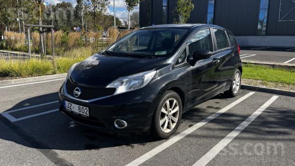 Black Nissan Note 2015 in Riga, with an engine capacity of 1.20 L and mileage of 113 thousand km for 5700 €, photo 1 on AUTOMOTO.COM.LV