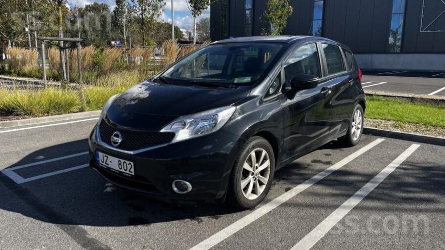 Black Nissan Note 2015 in Riga, with an engine capacity of 1.20 L and mileage of 113 thousand km for 5700 €, photo 1 on AUTOMOTO.COM.LV