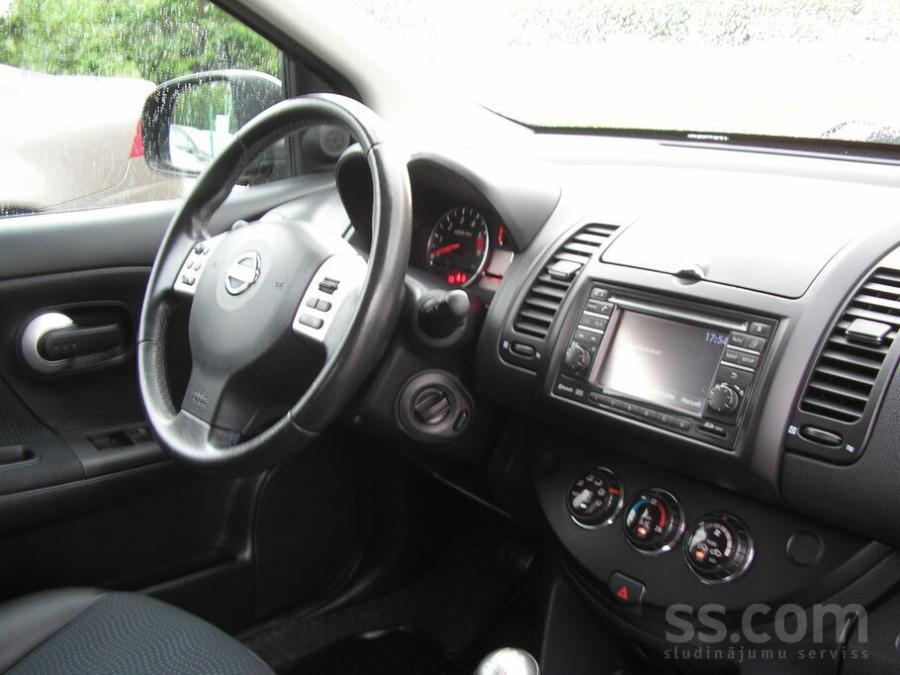 Black Nissan Note 2013 in Riga, with an engine capacity of 1.50 L and mileage of 0 thousand km for 3850 €, photo 21 on AUTOMOTO.COM.LV
