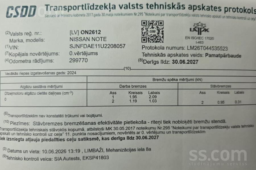 Black Nissan Note 2013 in Riga, with an engine capacity of 1.50 L and mileage of 0 thousand km for 3850 €, photo 29 on AUTOMOTO.COM.LV
