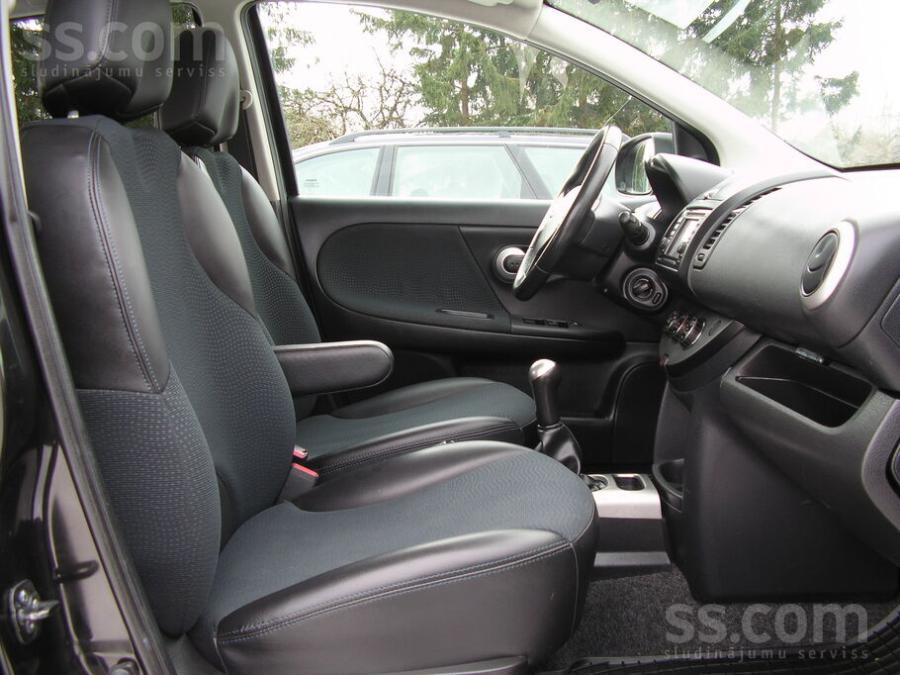 Black Nissan Note 2013 in Riga, with an engine capacity of 1.50 L and mileage of 0 thousand km for 3850 €, photo 24 on AUTOMOTO.COM.LV