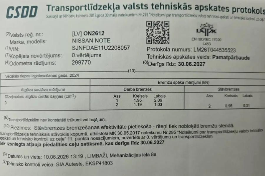 Melns Nissan Note 2013 Sigulda, ar dzinēja tilpumu 1.50 L un nobraukumu 299 tūkst. km par 3850 €, foto 28 vietnē AUTOMOTO.COM.LV
