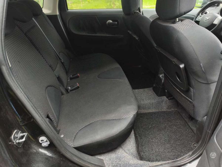Black Nissan Note 2008 in Vilnius, with an engine capacity of 1.39 L and mileage of 250 thousand km for 2250 €, photo 9 on AUTOMOTO.COM.LV