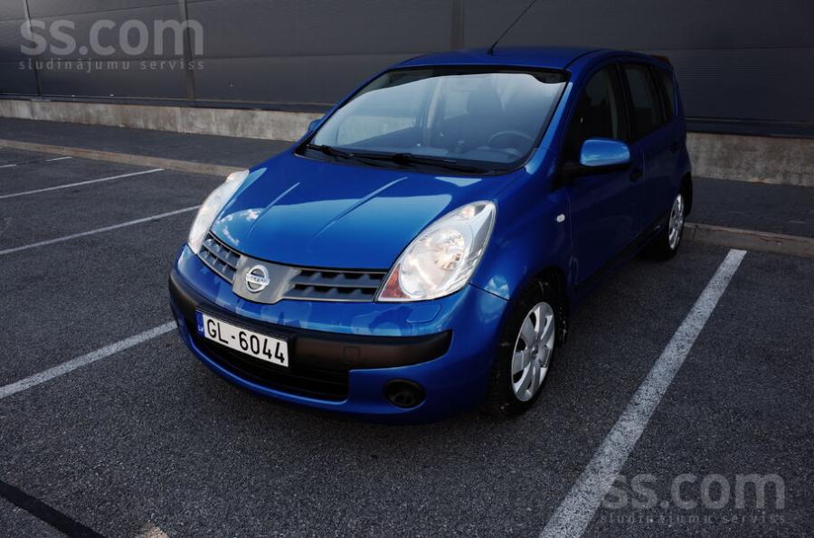 Zils Nissan Note 2007 Rīga, ar dzinēja tilpumu 1.40 L un nobraukumu 190 tūkst. km par 1850 €, foto 1 vietnē AUTOMOTO.COM.LV