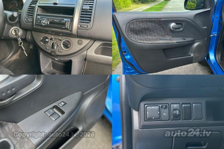 Blue Nissan Note 2007 in Tallinn, with an engine capacity of 1.40 L and mileage of 201 thousand km for 1990 €, photo 16 on AUTOMOTO.COM.LV