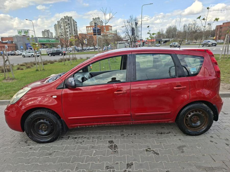Blue Nissan Note 2008 in Vilnius, with an engine capacity of 1.40 L and mileage of 210 thousand km for 970 €, photo 1 on AUTOMOTO.COM.LV