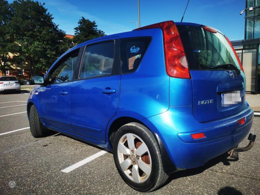 Blue Nissan Note 2008 in Vilnius, with an engine capacity of 1.60 L and mileage of 249 thousand km for 3750 €, photo 9 on AUTOMOTO.COM.LV