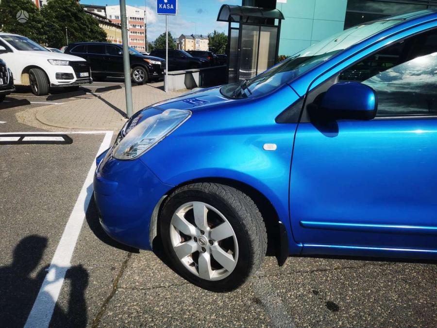 Blue Nissan Note 2008 in Vilnius, with an engine capacity of 1.60 L and mileage of 249 thousand km for 3750 €, photo 13 on AUTOMOTO.COM.LV