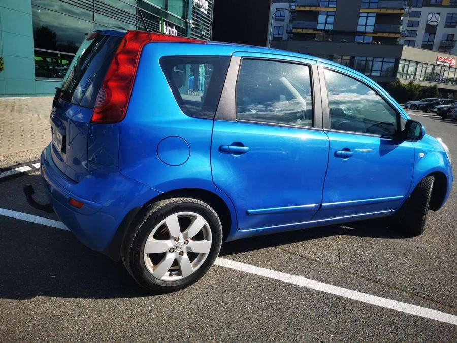 Blue Nissan Note 2008 in Vilnius, with an engine capacity of 1.60 L and mileage of 249 thousand km for 3750 €, photo 15 on AUTOMOTO.COM.LV