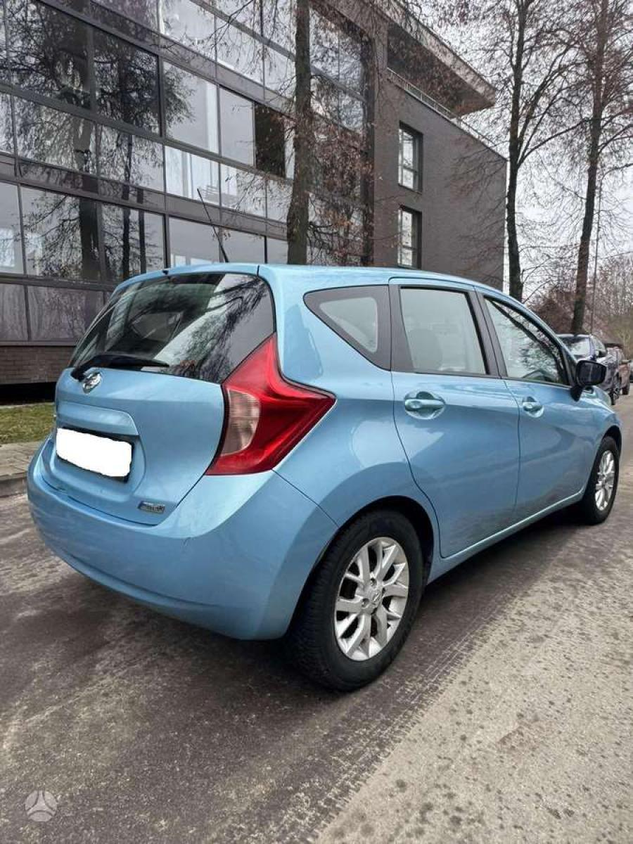 Blue Nissan Note 2014 in Vilnius, with an engine capacity of 1.46 L and mileage of 223 thousand km for 2950 €, photo 6 on AUTOMOTO.COM.LV