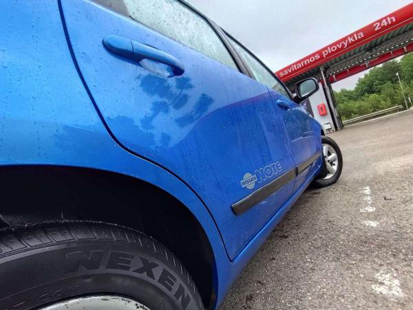 Blue Nissan Note 2006 in Vilnius, with an engine capacity of 1.60 L and mileage of 289 thousand km for 2250 €, photo 8 on AUTOMOTO.COM.LV