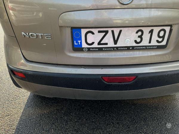 Brūns Nissan Note 2007 Viļņa, ar dzinēja tilpumu 1.39 L un nobraukumu 250 tūkst. km par 650 €, foto 9 vietnē AUTOMOTO.COM.LV