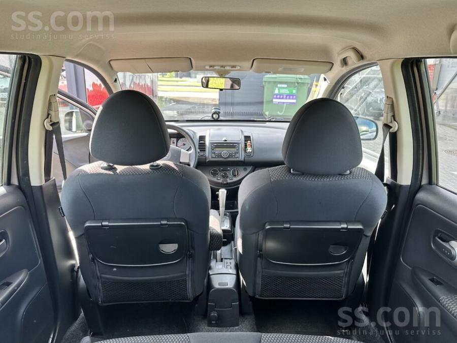 Brown Nissan Note 2008 in Riga, with an engine capacity of 1.60 L and mileage of 352 thousand km for 2100 €, photo 15 on AUTOMOTO.COM.LV