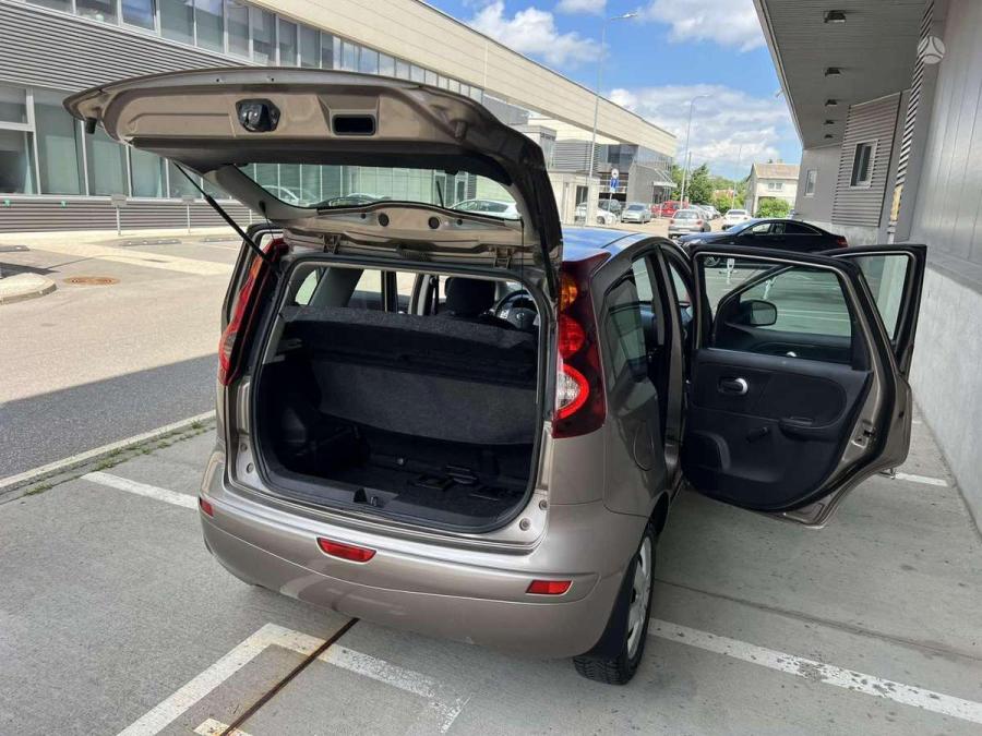 Brown Nissan Note 2011 in Vilnius, with an engine capacity of 1.39 L and mileage of 208 thousand km for 1750 €, photo 13 on AUTOMOTO.COM.LV