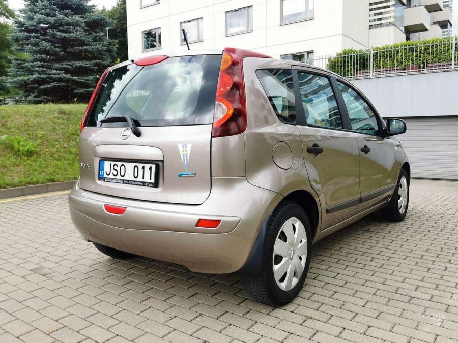 Brown Nissan Note 2011 in Vilnius, with an engine capacity of 1.39 L and mileage of 209 thousand km for 1750 €, photo 9 on AUTOMOTO.COM.LV
