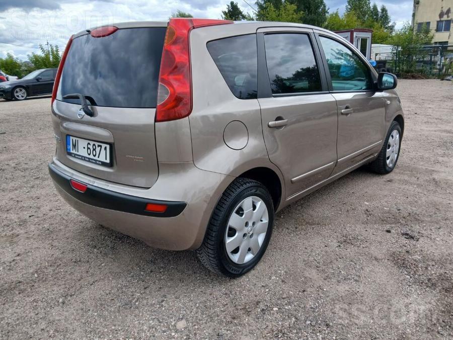 Grey Nissan Note 2006 in Riga, with an engine capacity of 1.40 L and mileage of 0 thousand km for 2750 €, photo 5 on AUTOMOTO.COM.LV