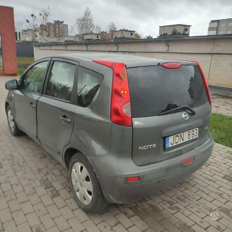 Pelēks Nissan Note 2006 Kauņa, ar dzinēja tilpumu 1.46 L un nobraukumu 260 tūkst. km par 1000 €, foto 10 vietnē AUTOMOTO.COM.LV