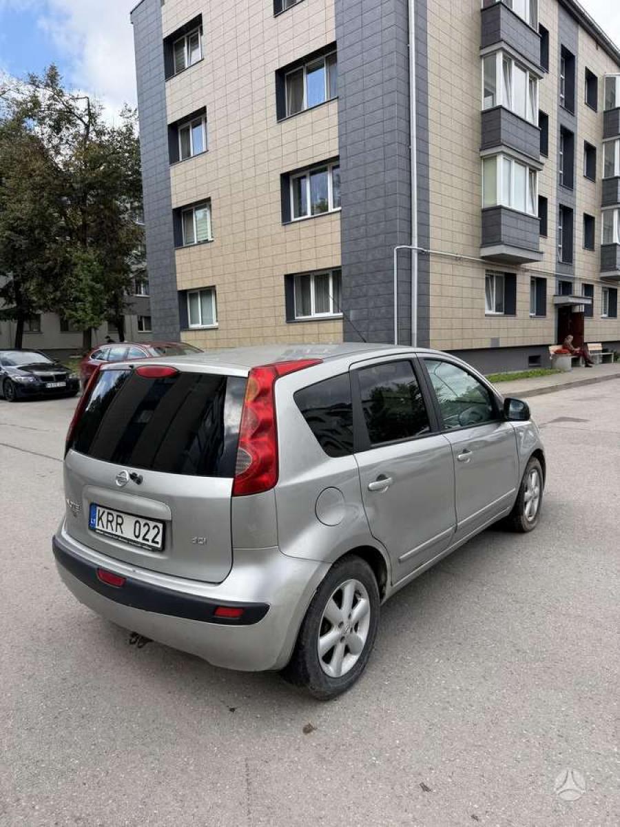 Grey Nissan Note 2006 in Kaunas, with an engine capacity of 1.46 L and mileage of 25 thousand km for 549 €, photo 4 on AUTOMOTO.COM.LV