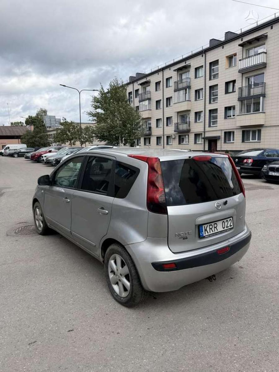 Grey Nissan Note 2006 in Kaunas, with an engine capacity of 1.46 L and mileage of 25 thousand km for 549 €, photo 8 on AUTOMOTO.COM.LV