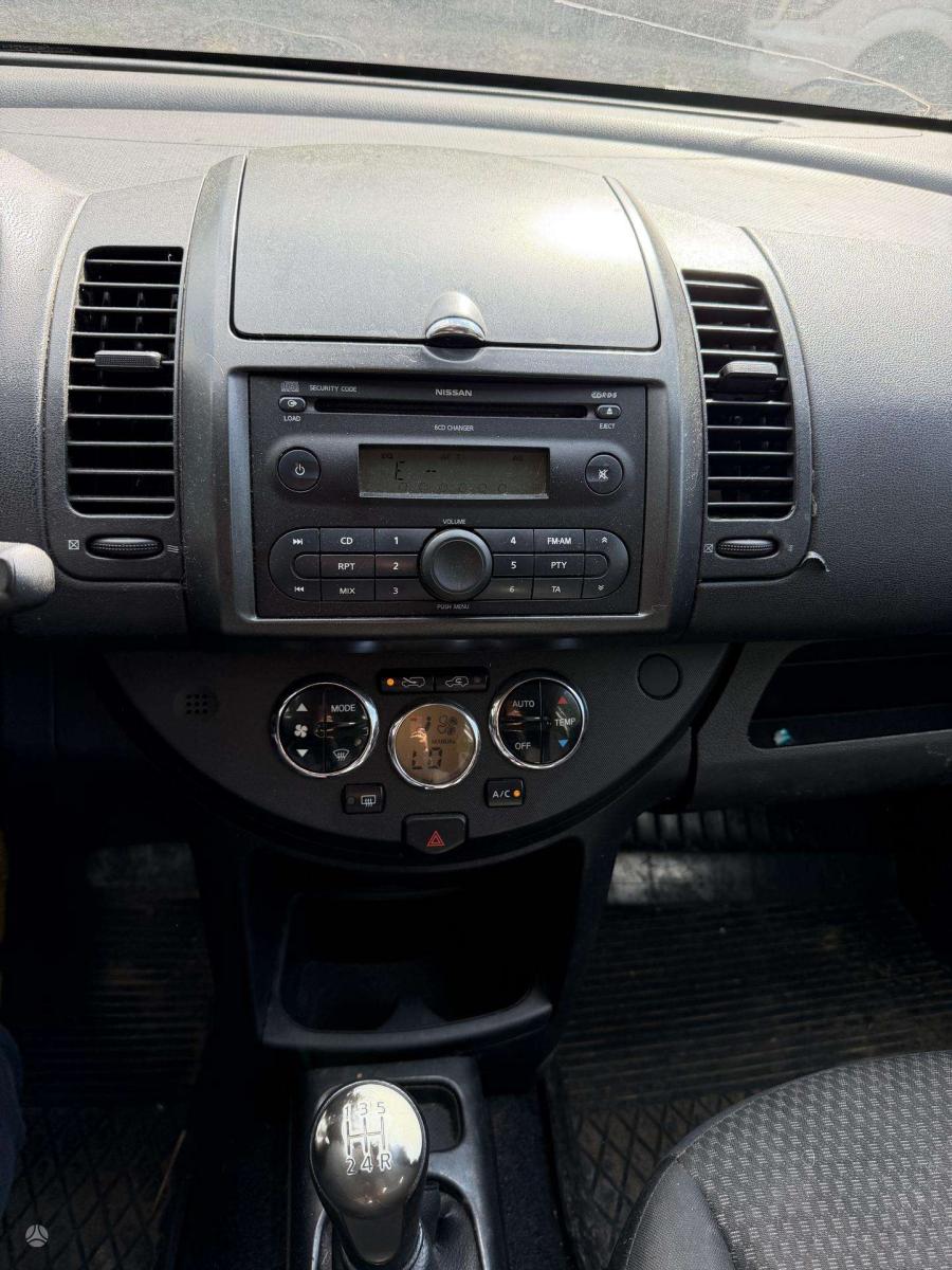 Grey Nissan Note 2006 in Kaunas, with an engine capacity of 1.46 L and mileage of 245 thousand km for 499 €, photo 11 on AUTOMOTO.COM.LV