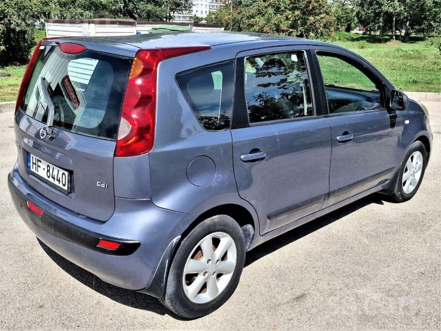 Grey Nissan Note 2008 in Riga, with an engine capacity of 1.50 L and mileage of 0 thousand km for 1999 €, photo 5 on AUTOMOTO.COM.LV