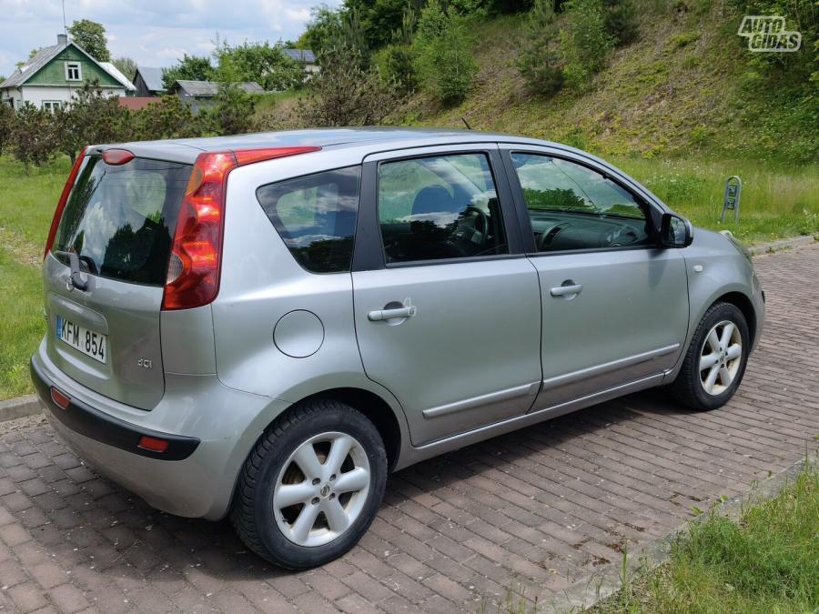 Pelēks Nissan Note 2008 Alīta, ar dzinēja tilpumu 1.50 L un nobraukumu 369 tūkst. km par 1550 €, foto 8 vietnē AUTOMOTO.COM.LV