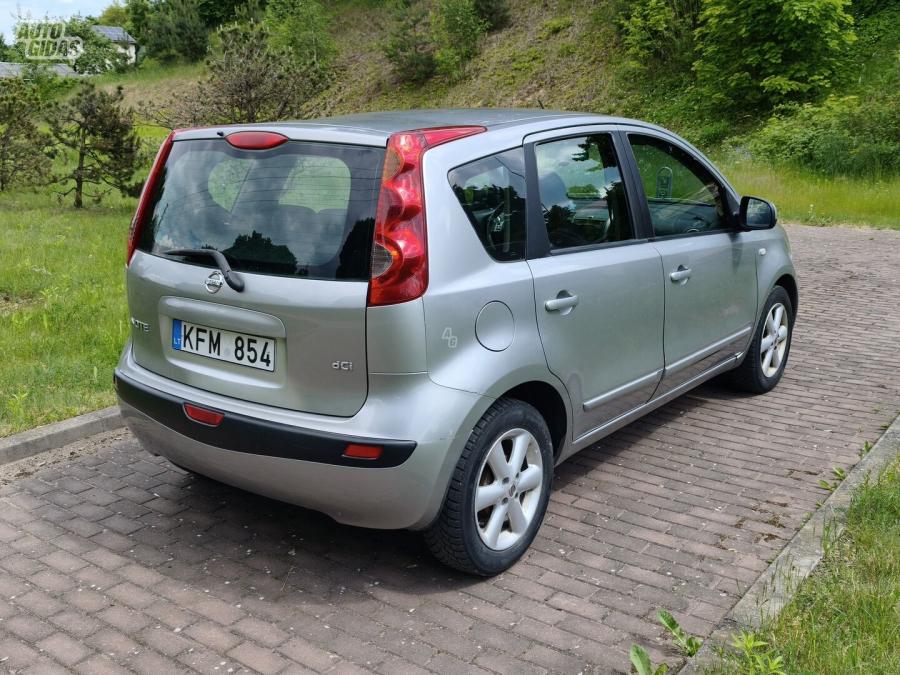 Grey Nissan Note 2008 in Alytus, with an engine capacity of 1.50 L and mileage of 369 thousand km for 1450 €, photo 6 on AUTOMOTO.COM.LV