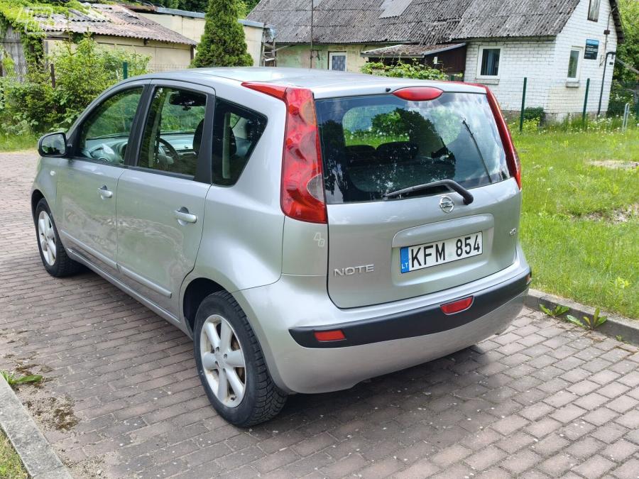 Grey Nissan Note 2008 in Alytus, with an engine capacity of 1.50 L and mileage of 369 thousand km for 1450 €, photo 9 on AUTOMOTO.COM.LV