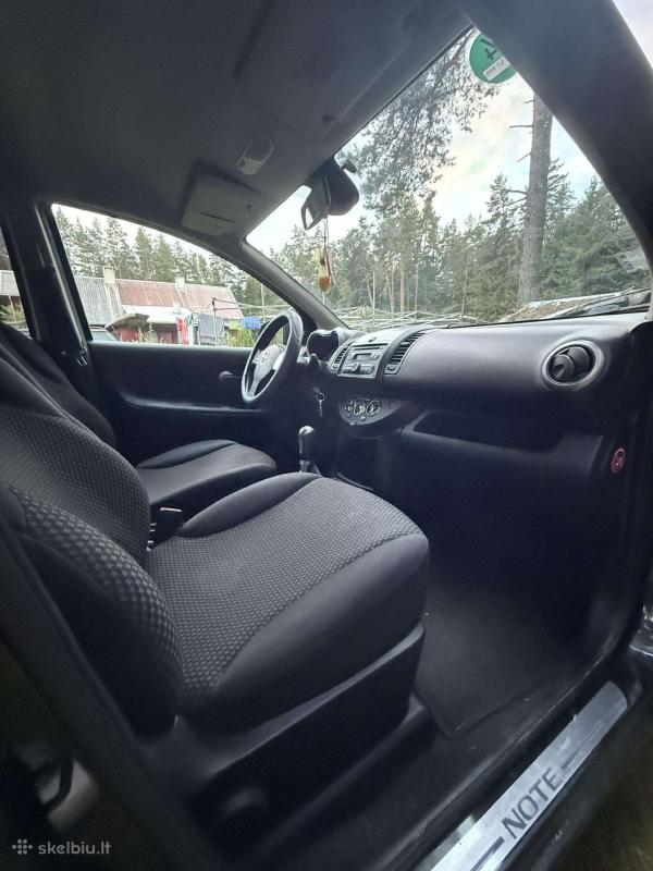 Pelēks Nissan Note 2008 Viļņa, ar dzinēja tilpumu 1.60 L un nobraukumu 173 tūkst. km par 2400 €, foto 9 vietnē AUTOMOTO.COM.LV