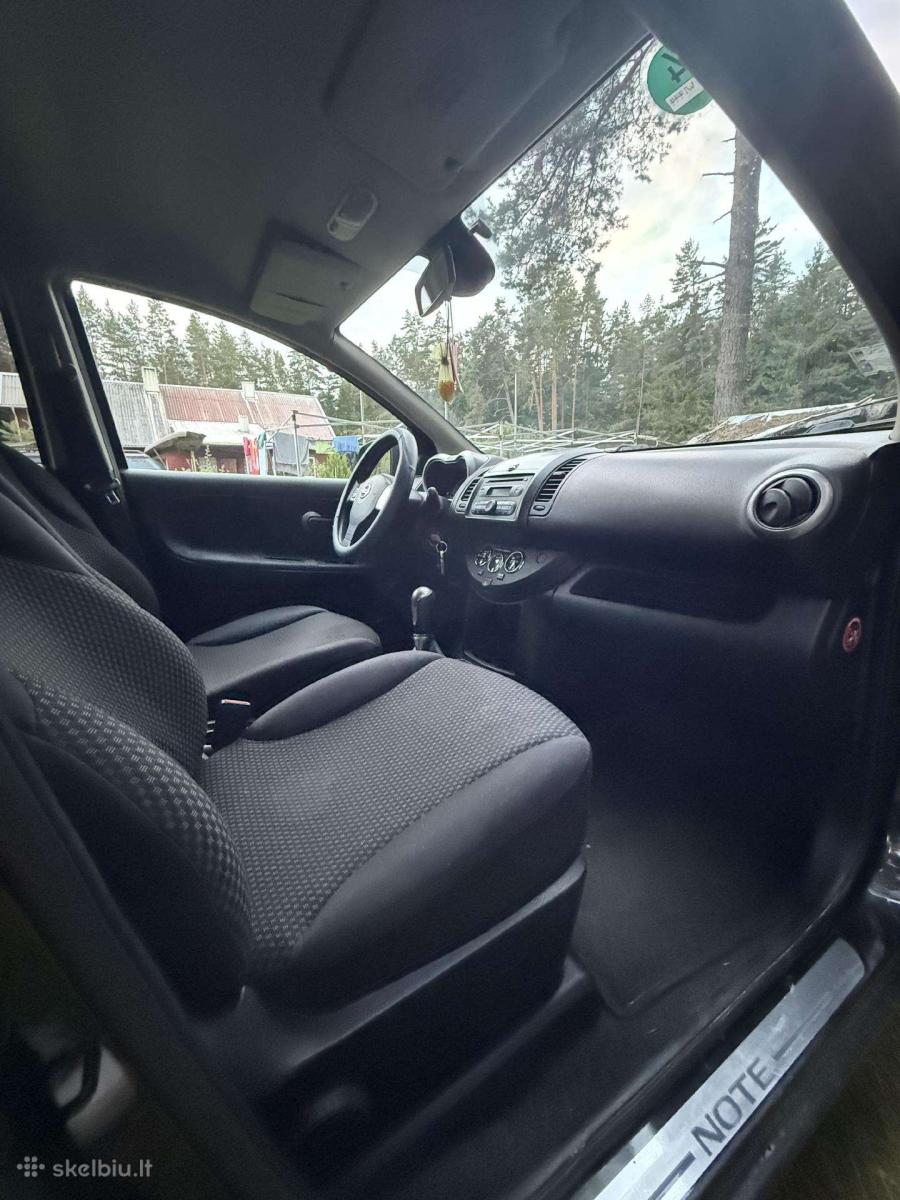 Grey Nissan Note 2008 in Vilnius, with an engine capacity of 1.60 L and mileage of 173 thousand km for 2400 €, photo 10 on AUTOMOTO.COM.LV