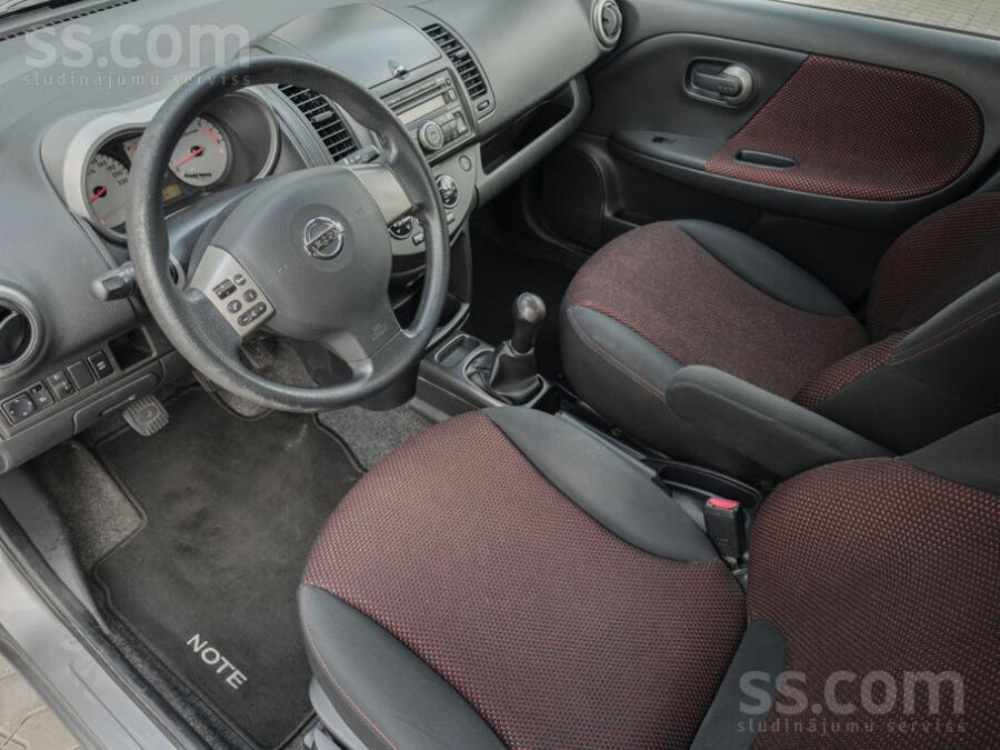 Grey Nissan Note 2008 in Liepaja, with an engine capacity of 1.60 L and mileage of 169 thousand km for 2990 €, photo 10 on AUTOMOTO.COM.LV