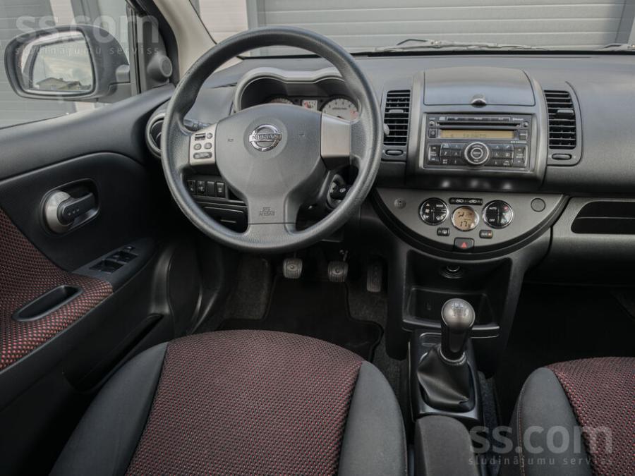Grey Nissan Note 2008 in Liepaja, with an engine capacity of 1.60 L and mileage of 169 thousand km for 2990 €, photo 12 on AUTOMOTO.COM.LV