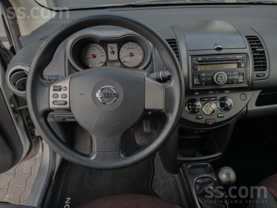 Grey Nissan Note 2008 in Liepaja, with an engine capacity of 1.60 L and mileage of 169 thousand km for 2990 €, photo 18 on AUTOMOTO.COM.LV